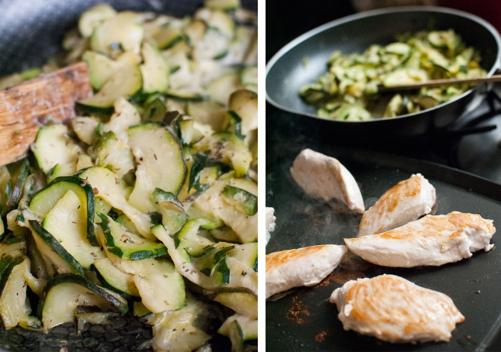 Courgettes with lemon and cream - VAL EN BARCELONA